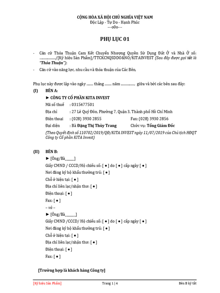 02 - Phu Luc 01 | PDF