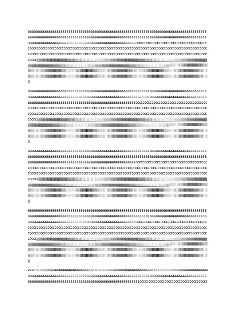 Repeated Character Patterns | PDF