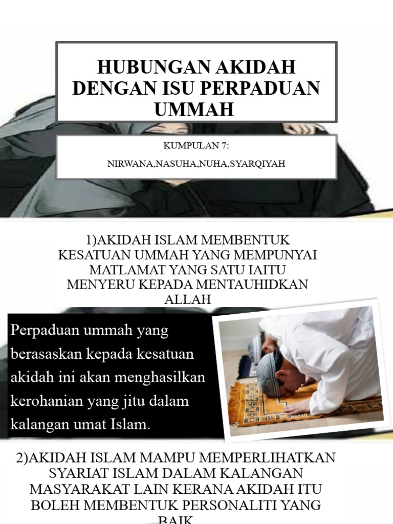 Hubungan Akidah Dengan Isu Perpaduan Ummah | PDF