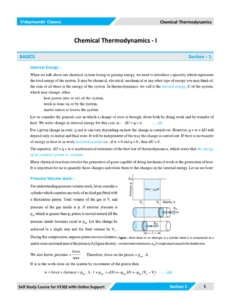 Thermodynamics Module | PDF