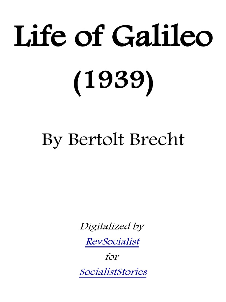 Life of Galileo by Brecht | PDF | Art | History