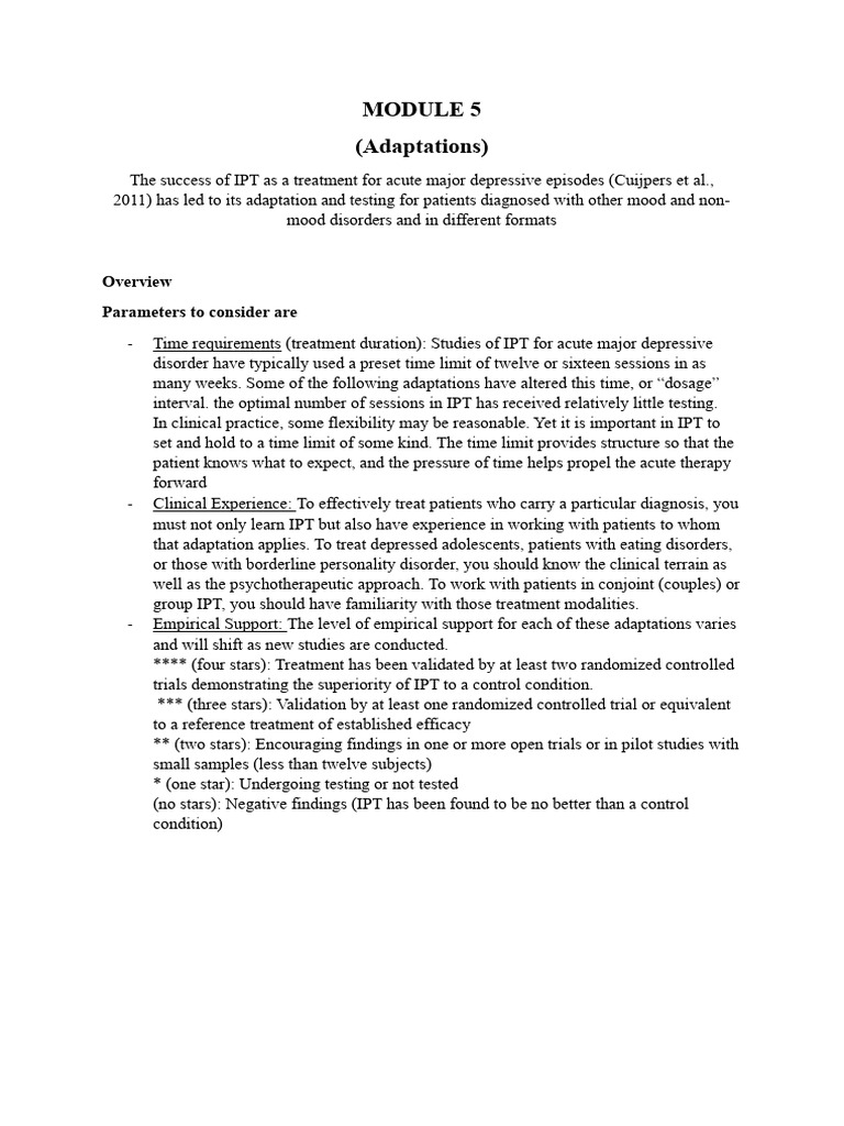 Module 5 | PDF | Borderline Personality Disorder | Major Depressive Disorder