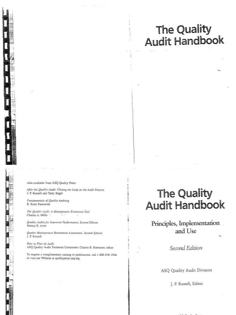 Quality Audit Handbook Overview | PDF | Audit | Business Economics