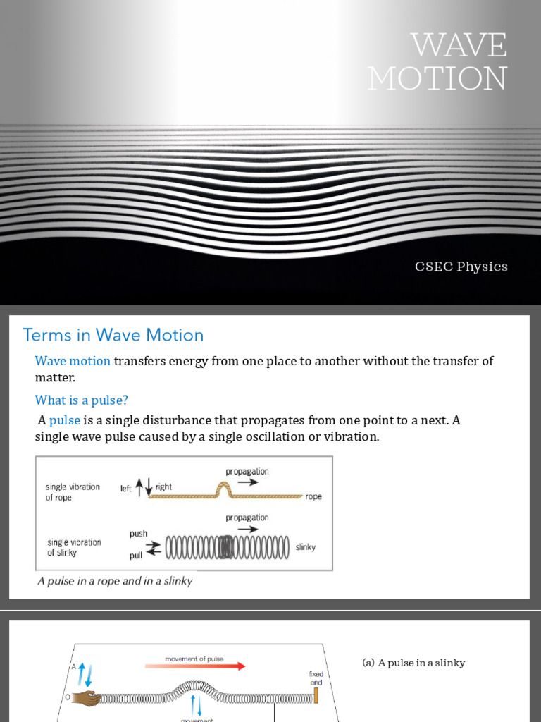 Wave Motion | PDF | Waves | Frequency
