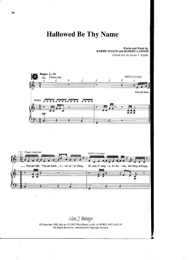 Hallowed Be Thy Name | PDF