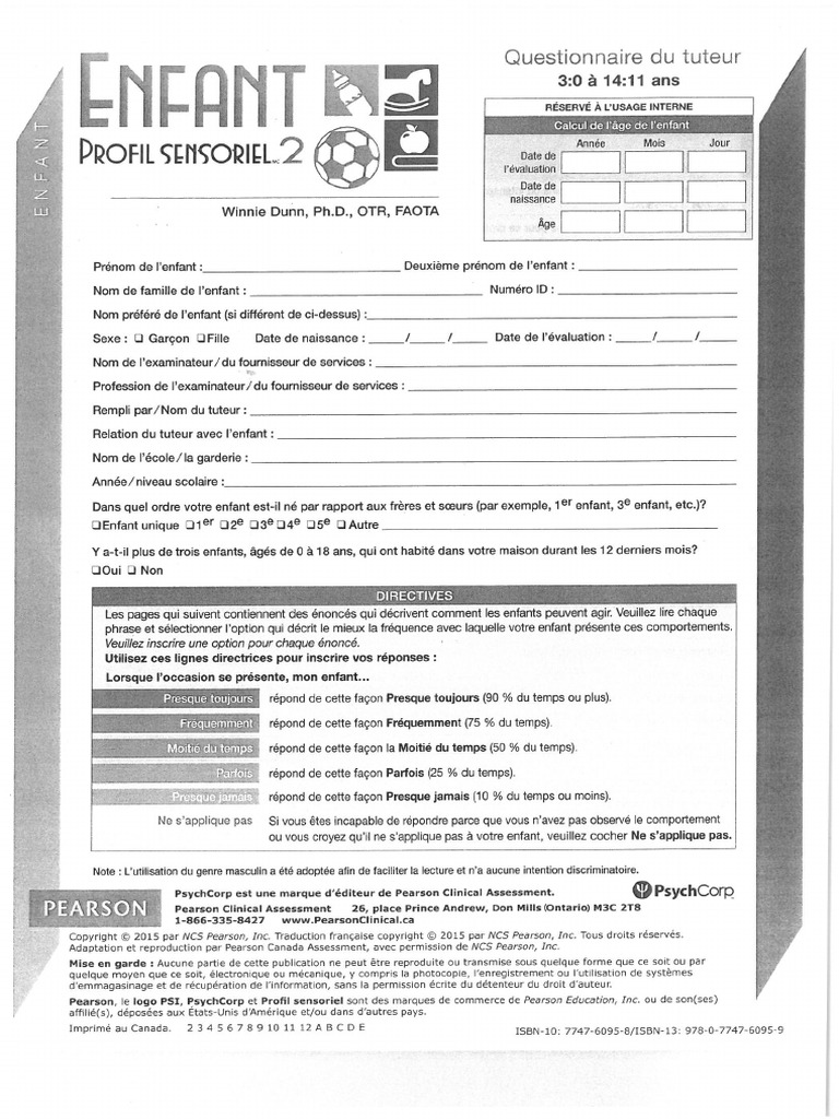 Dunn 2 (3 À 14,11 Ans) | PDF