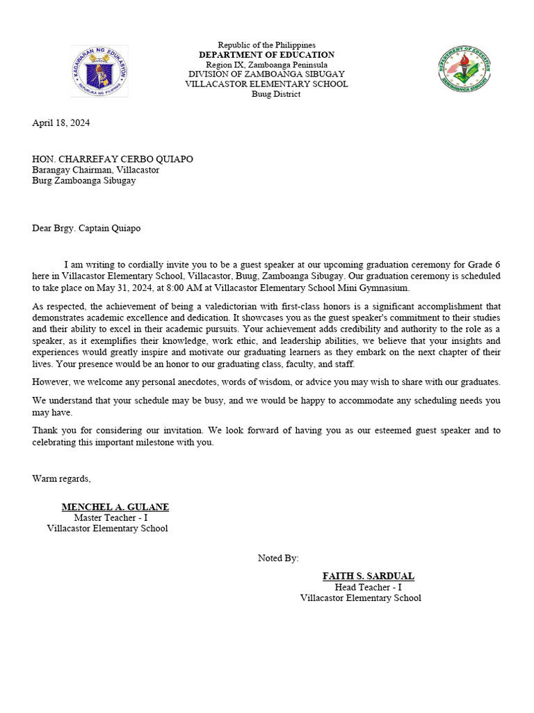 Invitation Guest Speaker | PDF