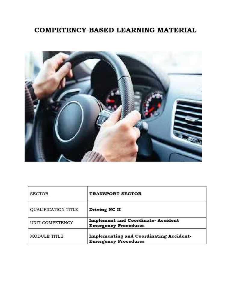 CBLM - Package | PDF | Facilitator | Emergency