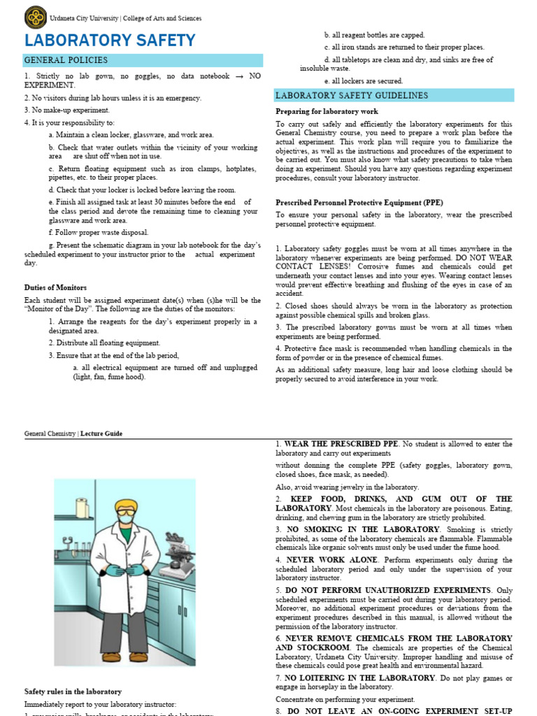 Lab Safety and Lab Apparatus 1 | PDF | Laboratories | Waste