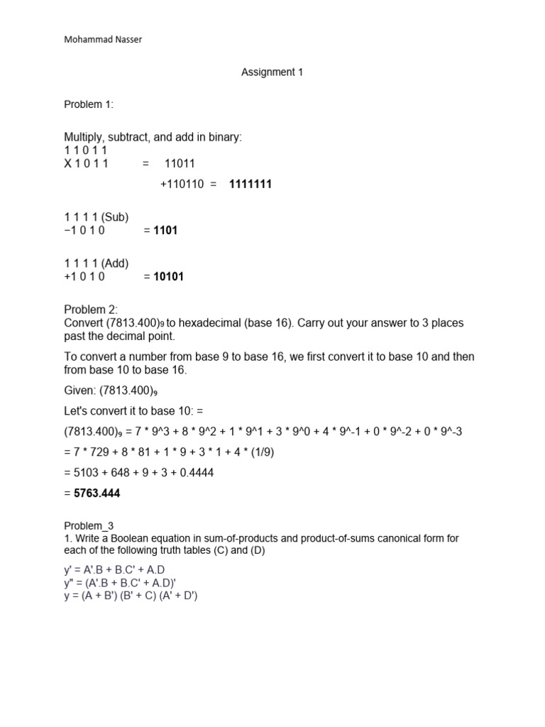 Assignment 1 | PDF | Logic | Mathematical Logic