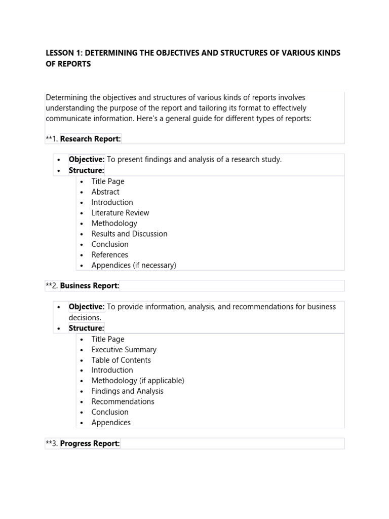 Report Types and Survey Design Guide | PDF | Survey Methodology ...