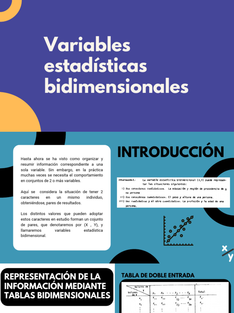Variables Estadisticas Bidimensionales | PDF | Estadísticas | Variable (Matemáticas)