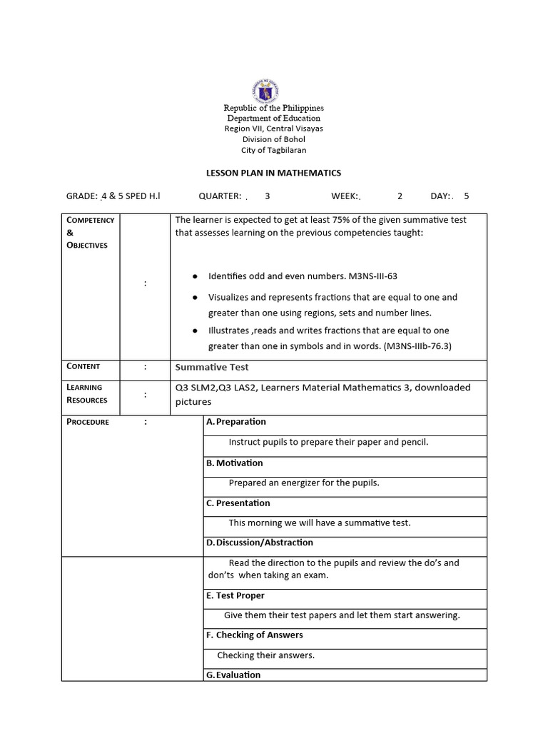 PrototypeLP Math3 Q3 Wk2 Day5 | PDF