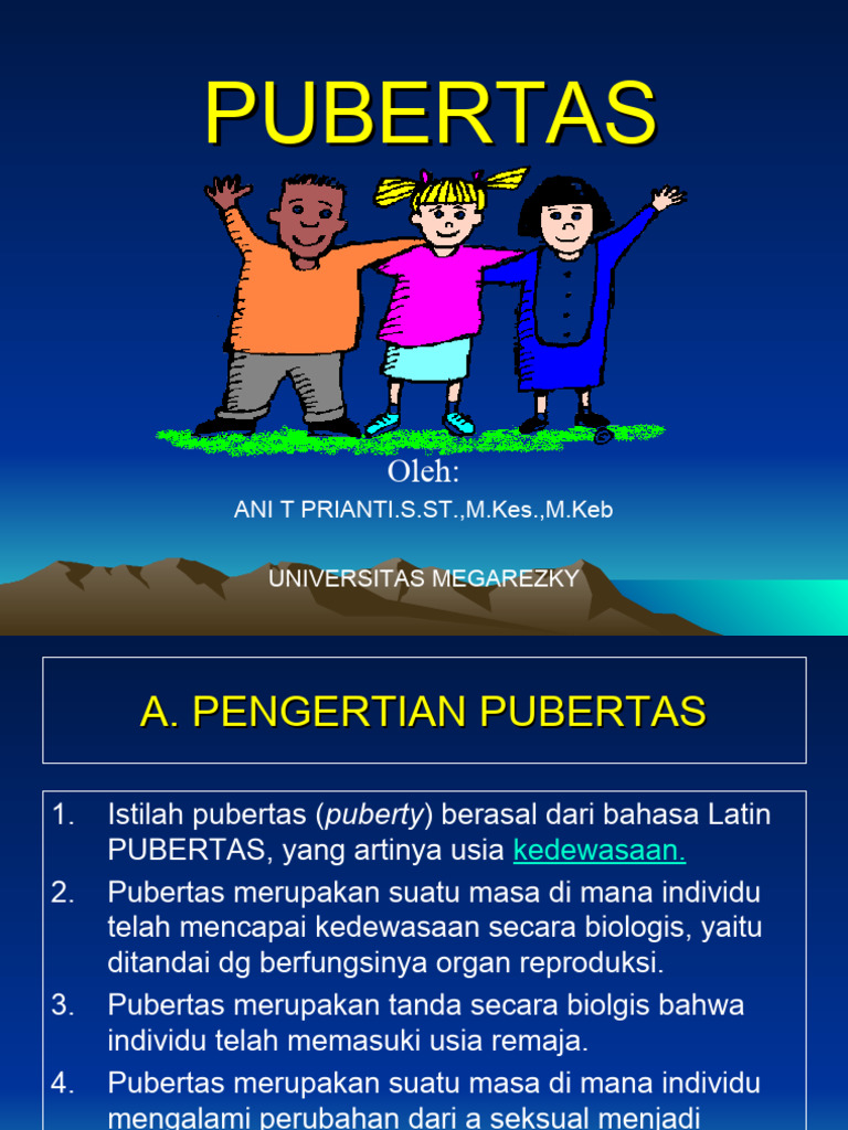 Memahami Pubertas: Ciri, Penyebab, dan Masalah | PDF