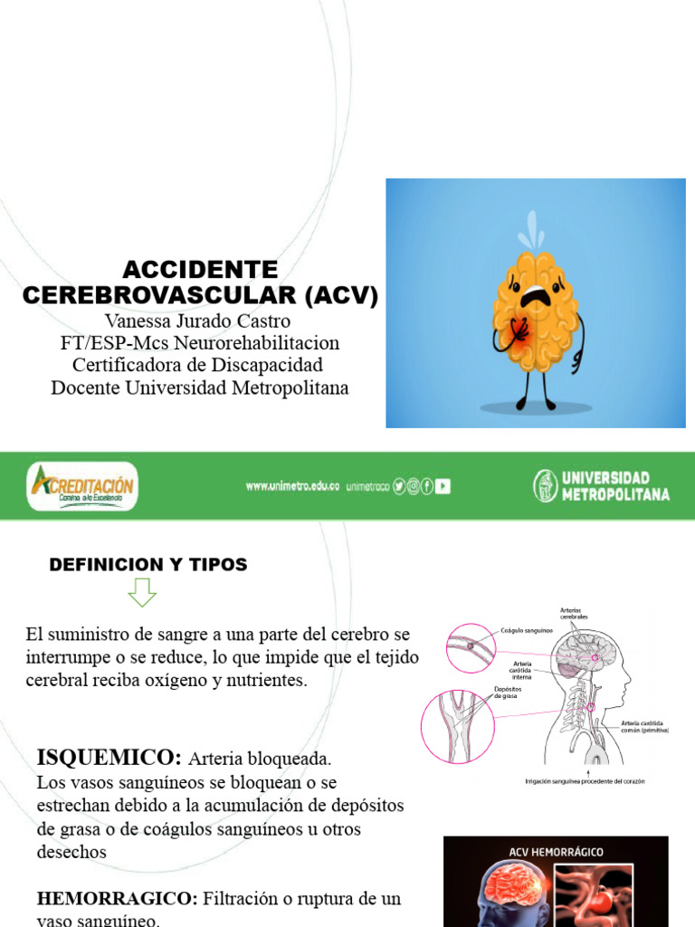 Tipos y Tratamiento del ACV | PDF | Carrera | Isquemia
