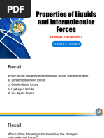 Key Liquid Properties and IMF Effects | PDF | Liquids | Evaporation