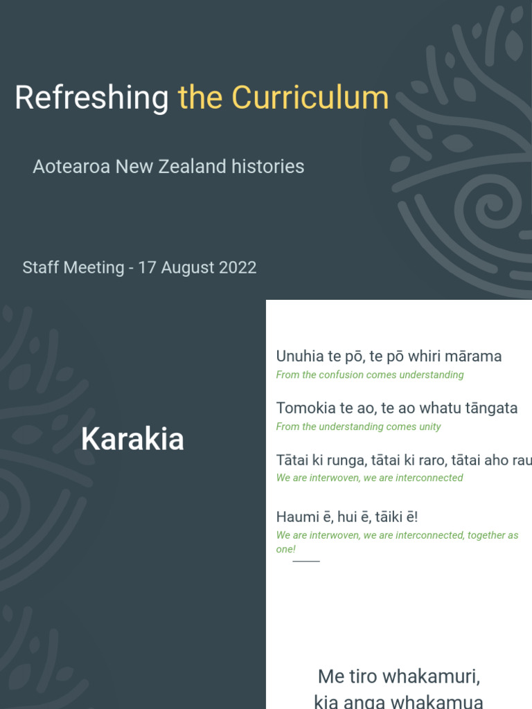 term 3 week 4 staff meeting aotearoa nz histories | PDF | Māori | New ...