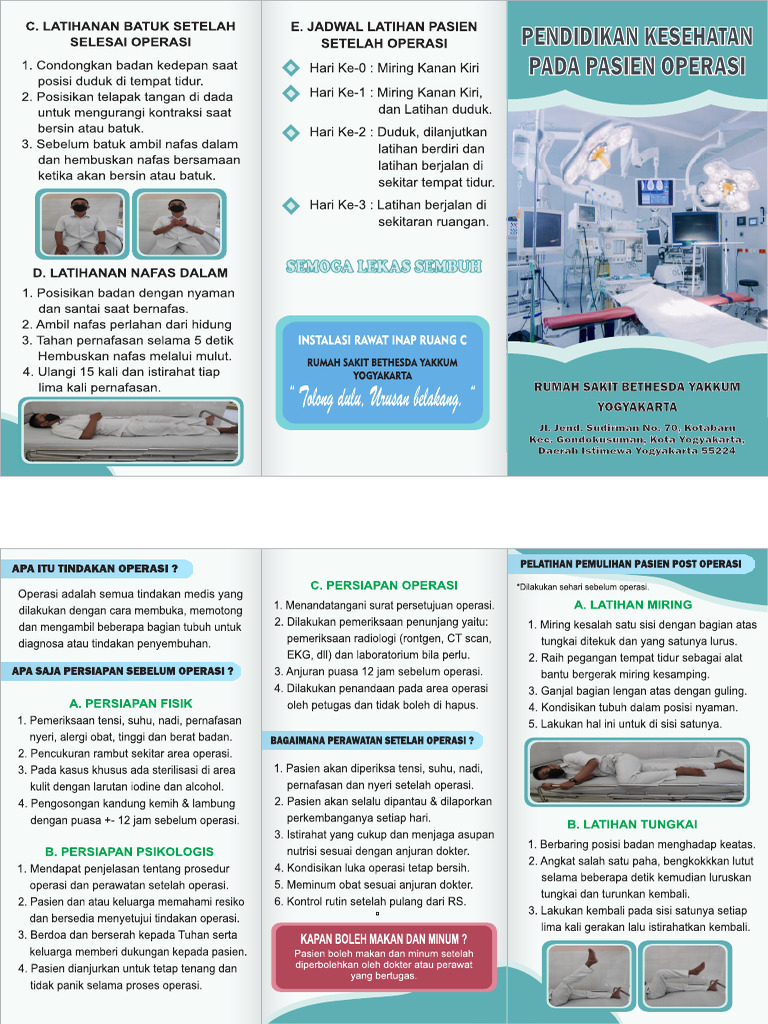 leaflet pendidikan operasi | PDF