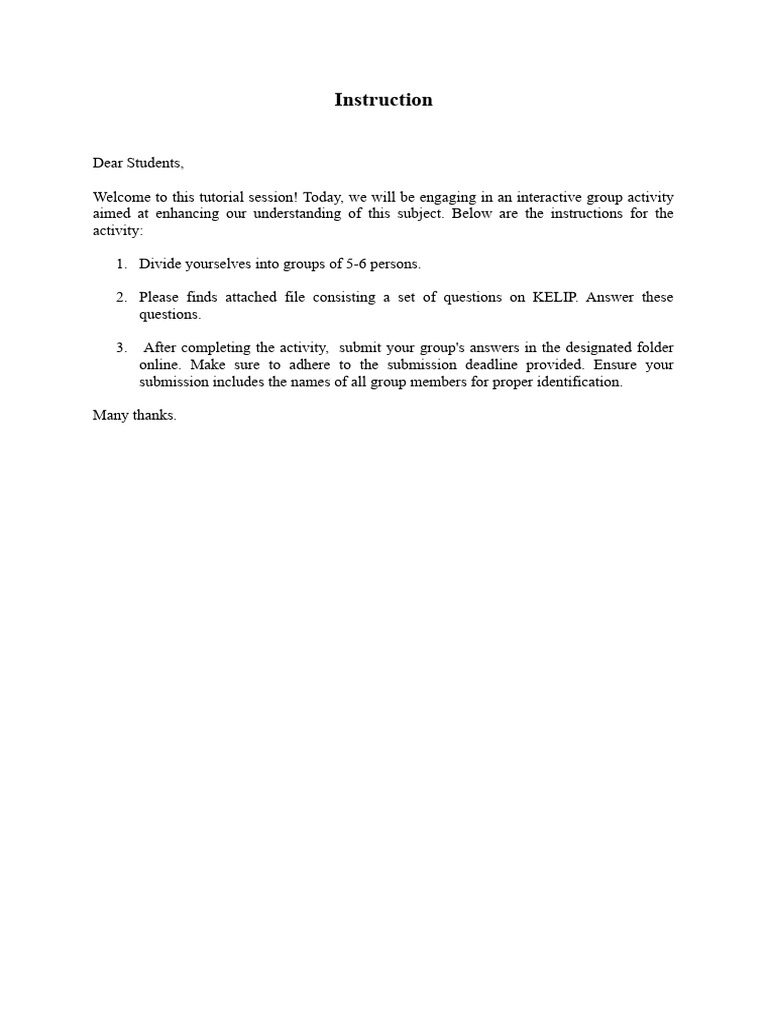 Instruction | PDF
