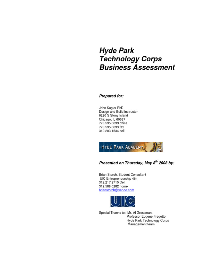 HPTC Spring 08 Assessment | PDF | Goal | Internet