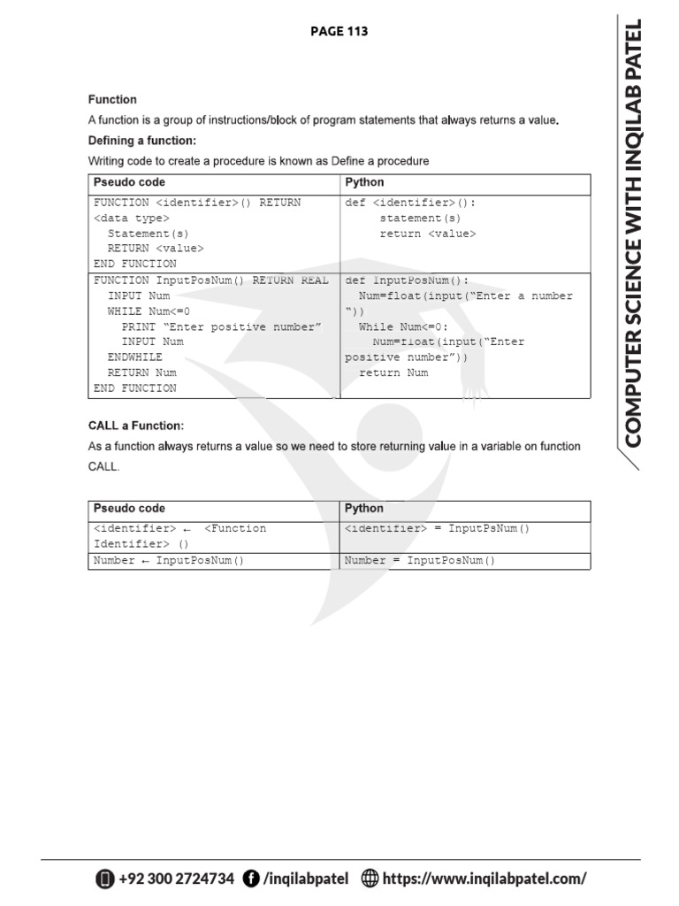 Functions | Download Free PDF | Scope (Computer Science) | Computer Programming