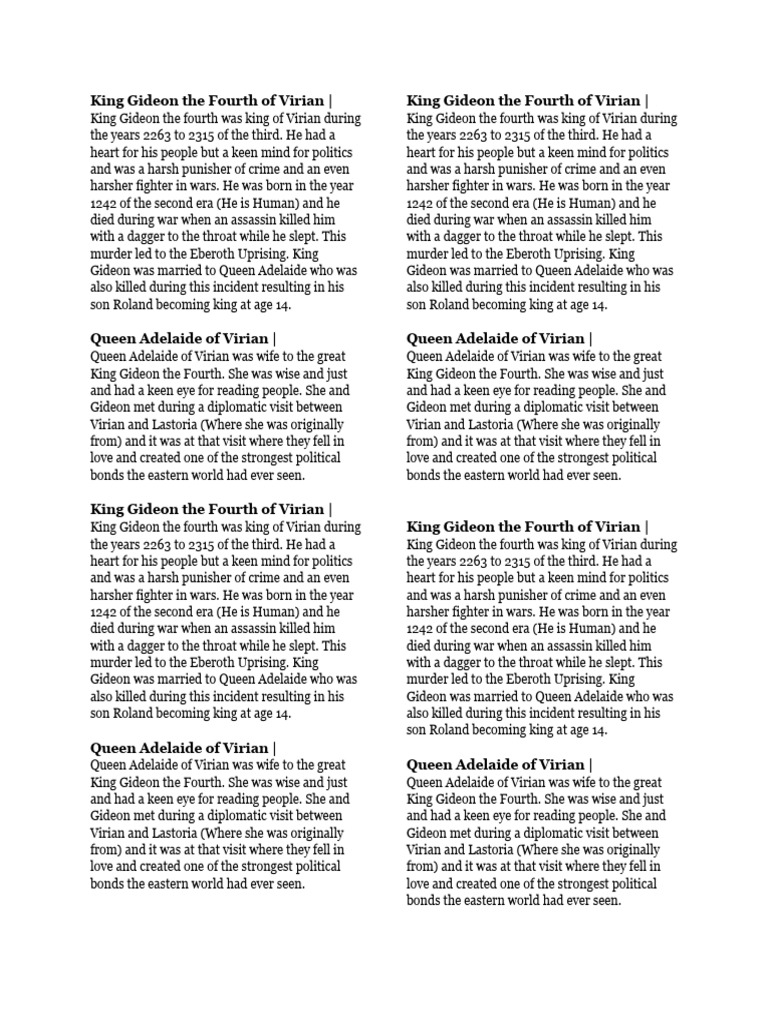 World Building - Characters | PDF | Murder | Conflicts