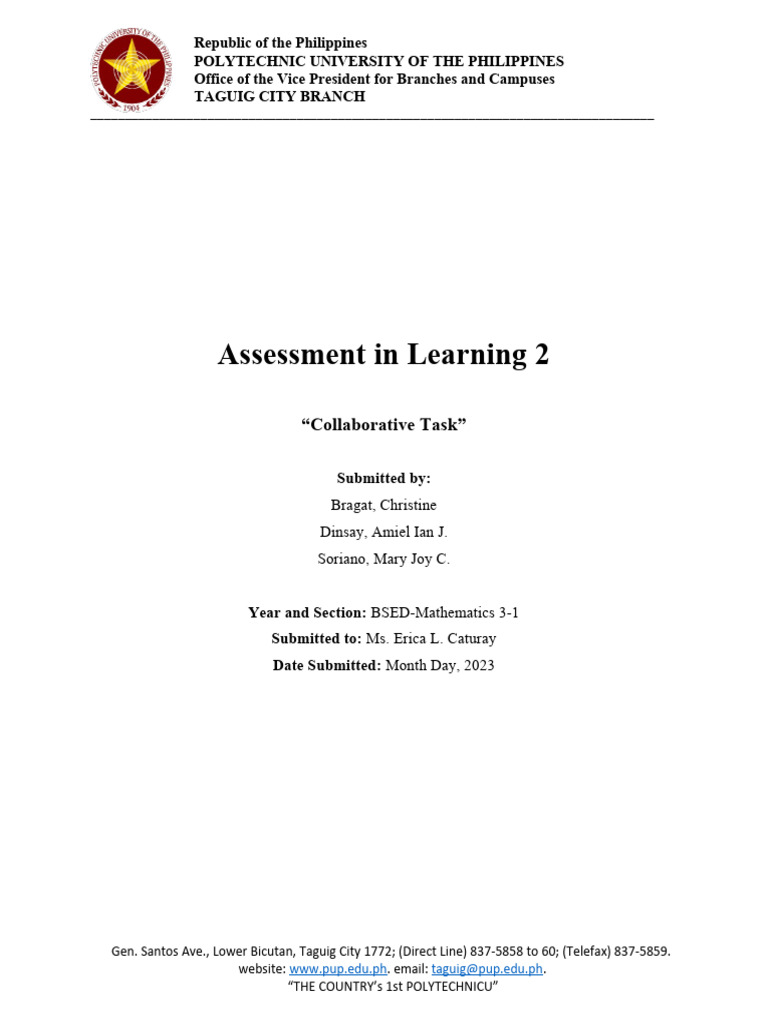 Collaborative Task 1 Pdf Learning Teachers