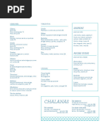 Carta de Embarcadero 41: Precios y Menú | PDF | Mariscos | Alimentos