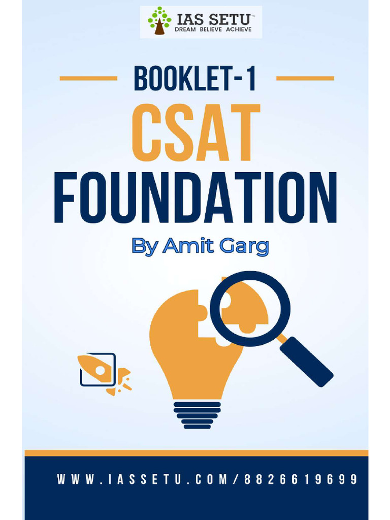 Csat Booklet Ias Setu 2024 | Download Free PDF | Numbers | Rational Number