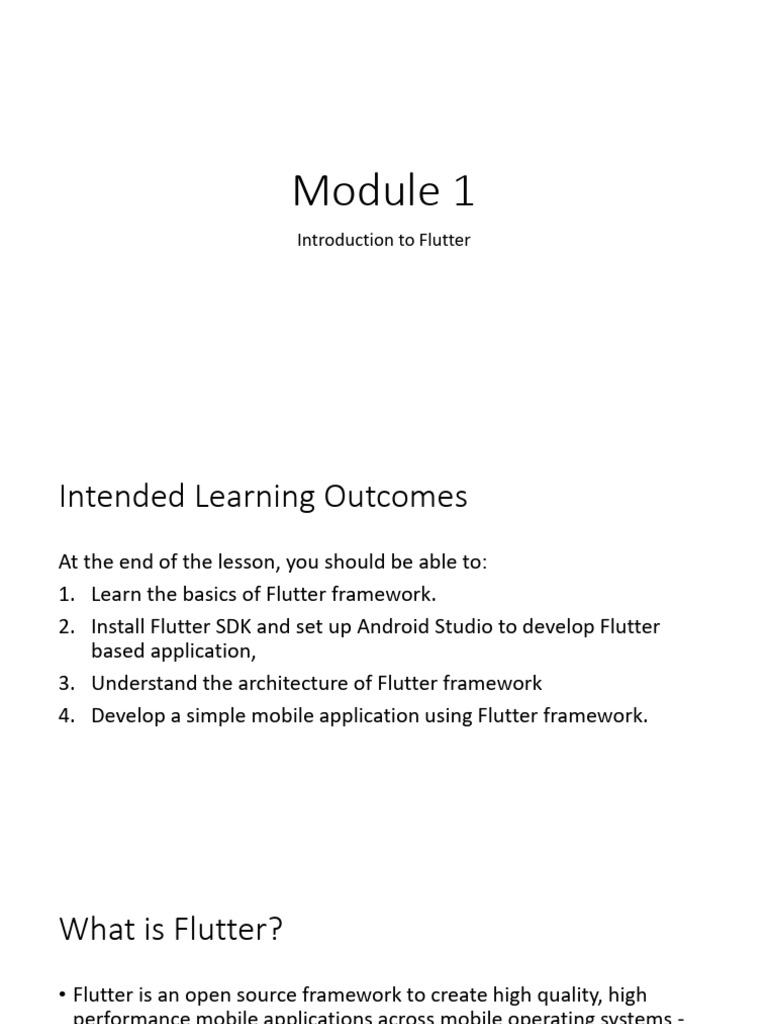 Module 1 | PDF | Android (Operating System) | System Software