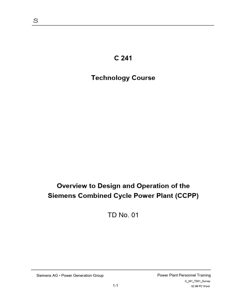 01 Overview-CCPP E | PDF | Steam | Power Station