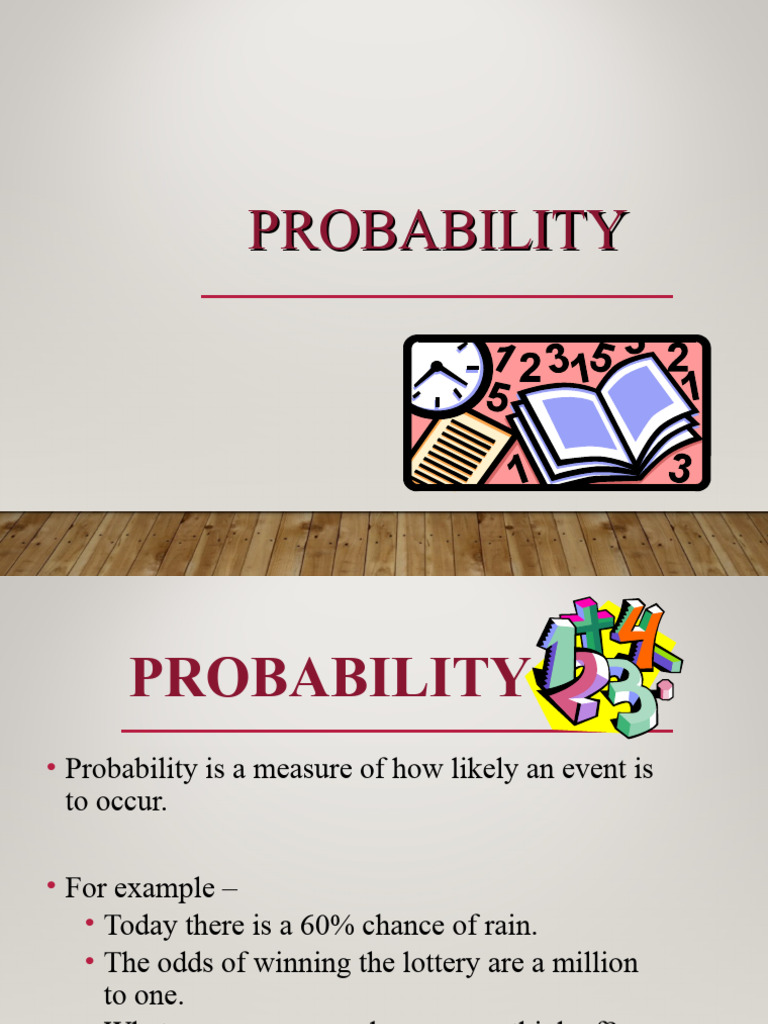 G8 Math Q4 Week 6 Events of Probability | PDF | Probability | Odds