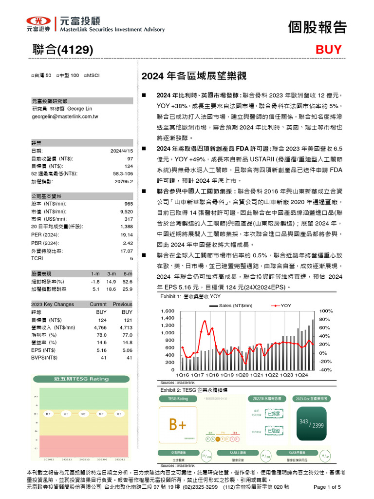 4129聯合20240415 報告 | PDF