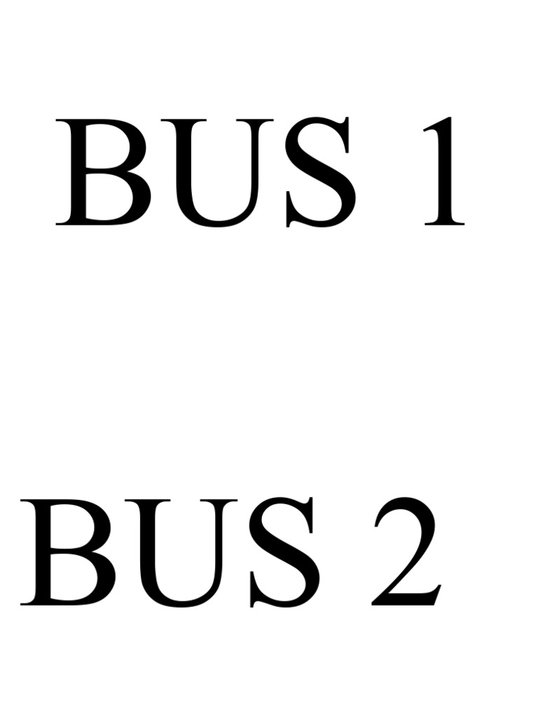 Bus 1 | PDF