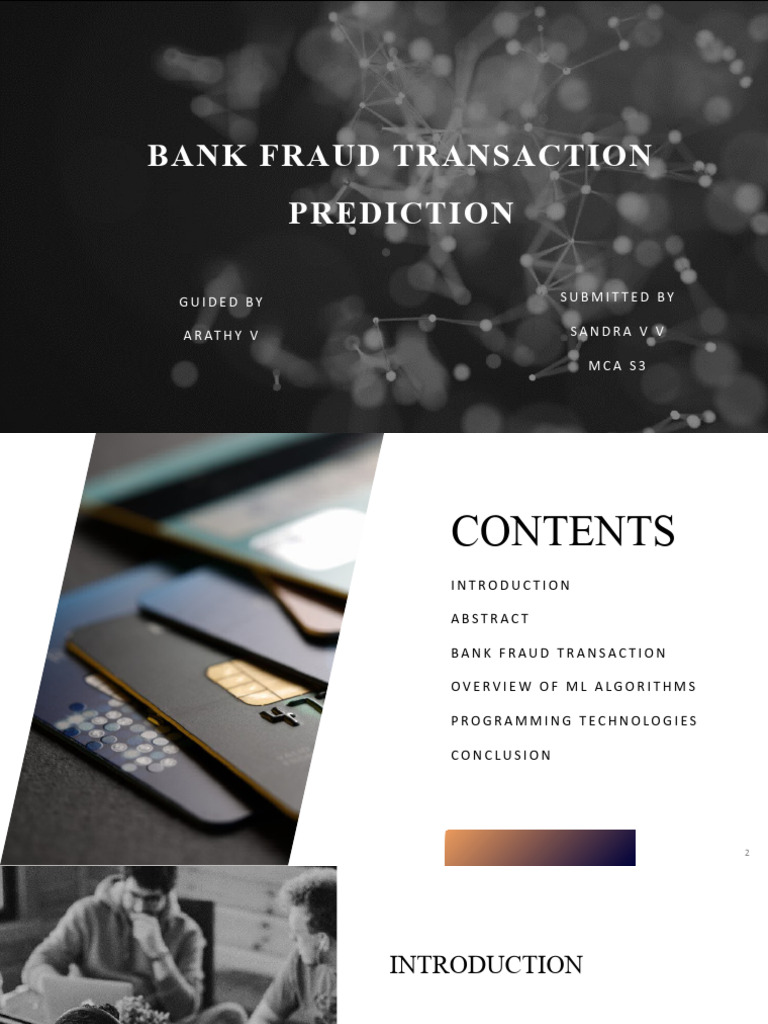 Machine Learning for Bank Fraud Detection | PDF | Machine Learning ...