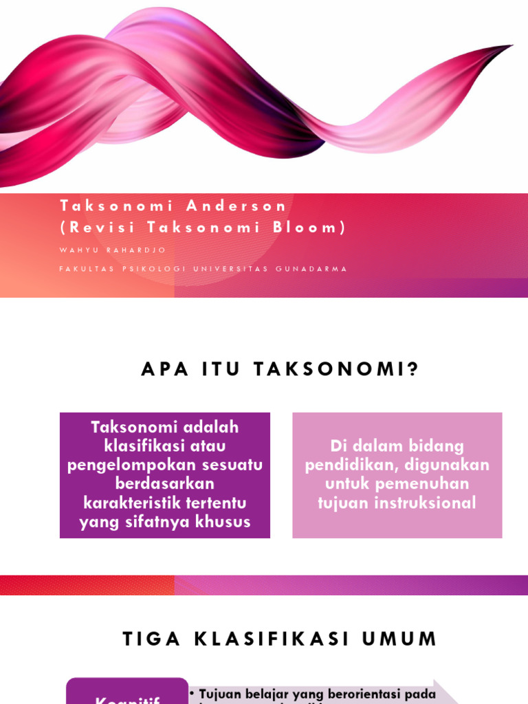 Taksonomi Anderson dalam Pendidikan | PDF