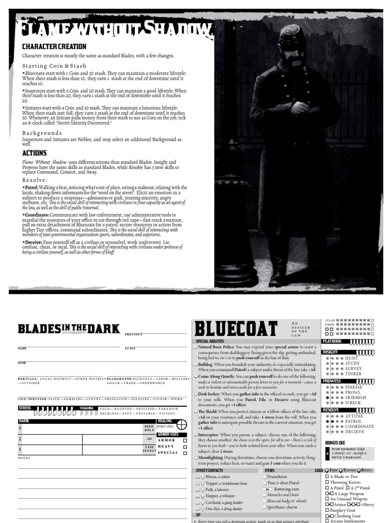 Blades Flame Without Shadow Revised Playbooks | PDF | Ghosts
