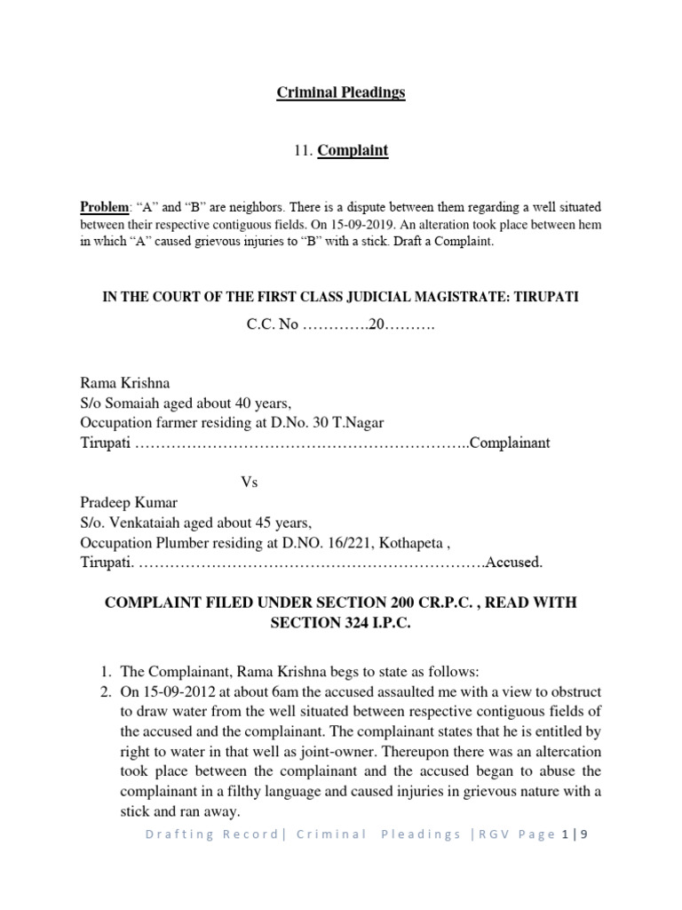 Record Work Criminal Pleadings | PDF | Bail | Appeal