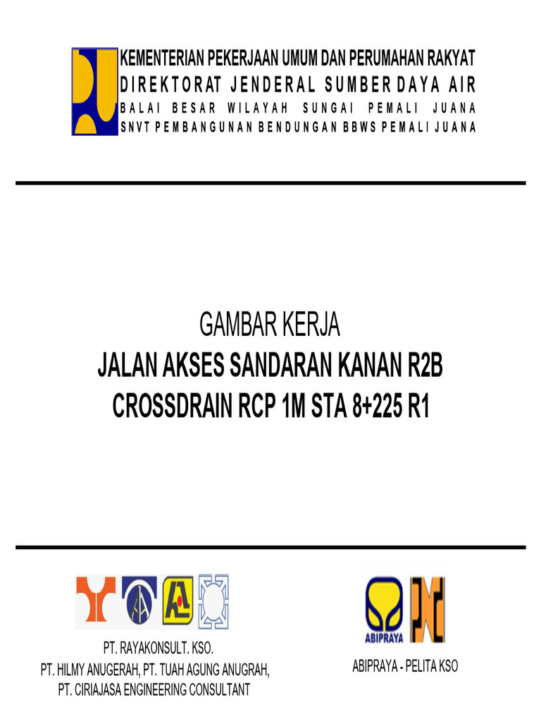 R1 RCP Sta 8+225 Jalan Akses Kanan | PDF