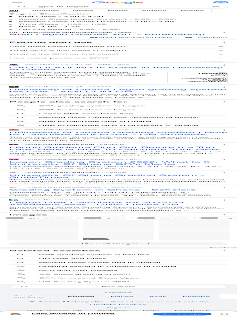 Gpa in Legon - Google Search | PDF | Academia