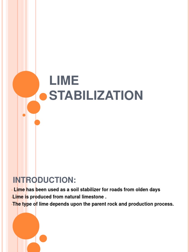Lime Stabilization | PDF | Soil | Cement