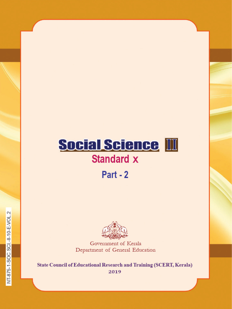 KBPE Class 10 Social Science II Textbooks English Medium Part 2 | Download Free PDF | Remote ...