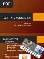 Definisi dan Manfaat Spesi dalam Bangunan | PDF