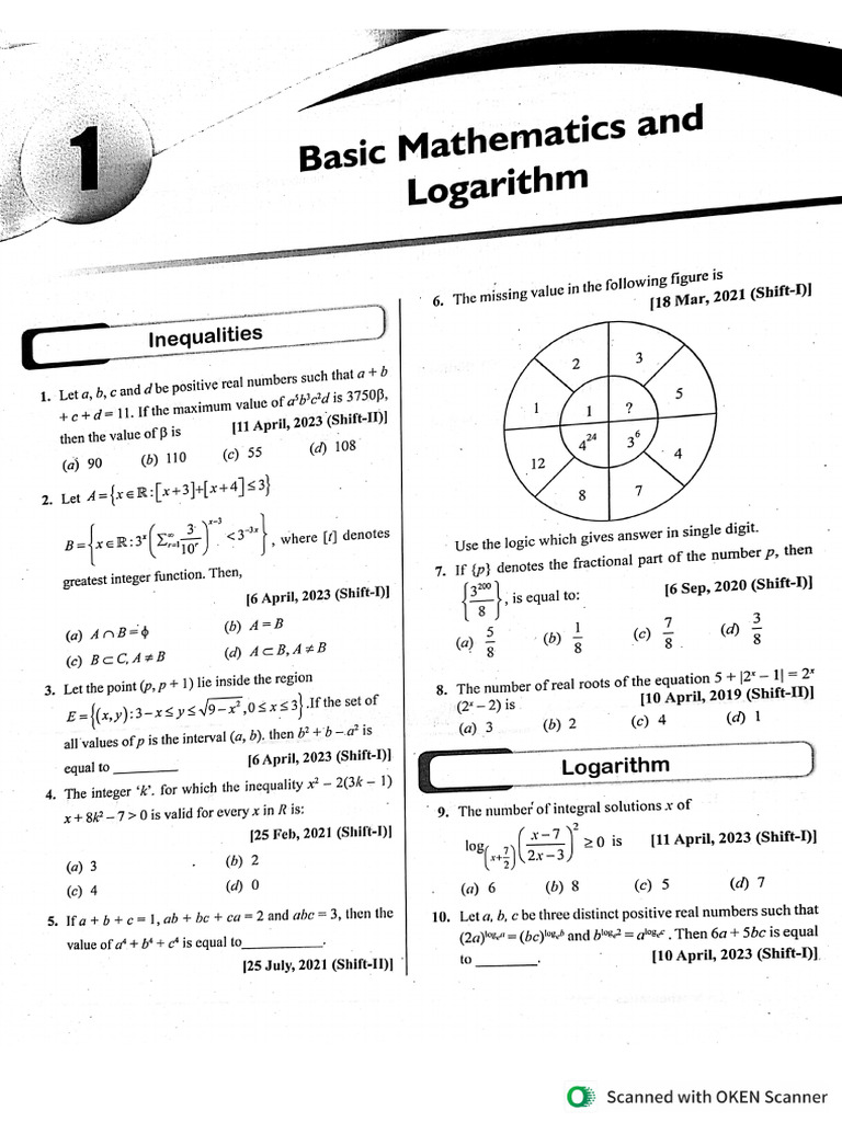 Math 5 Year Pyq | PDF