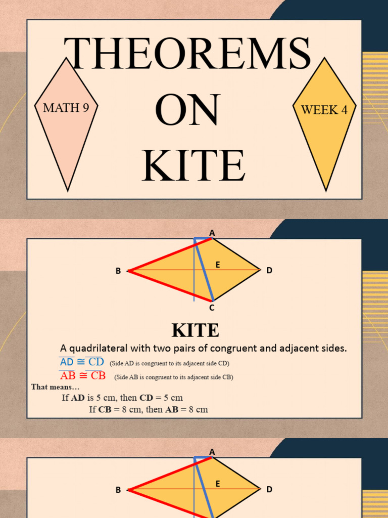 Theorems On Kite | Download Free PDF | Geometric Shapes | Euclidean ...
