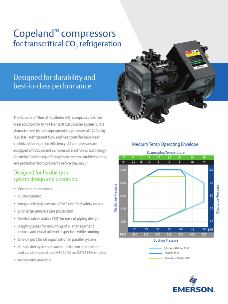 Copeland Compressors For Transcritical Co2 Refrigeration en Us 2884908 ...