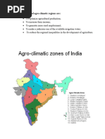 Agro-Ecological Zones of India | PDF | Agriculture | Crops