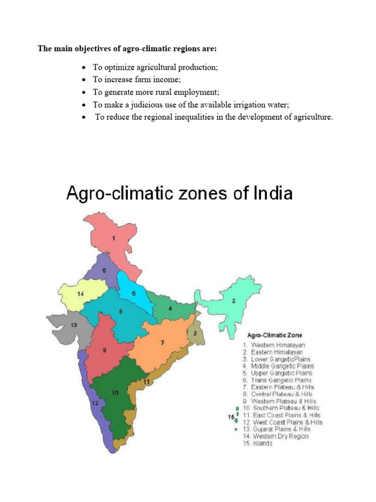 Agro-Climatic Zones Overview | PDF | Desert | Soil