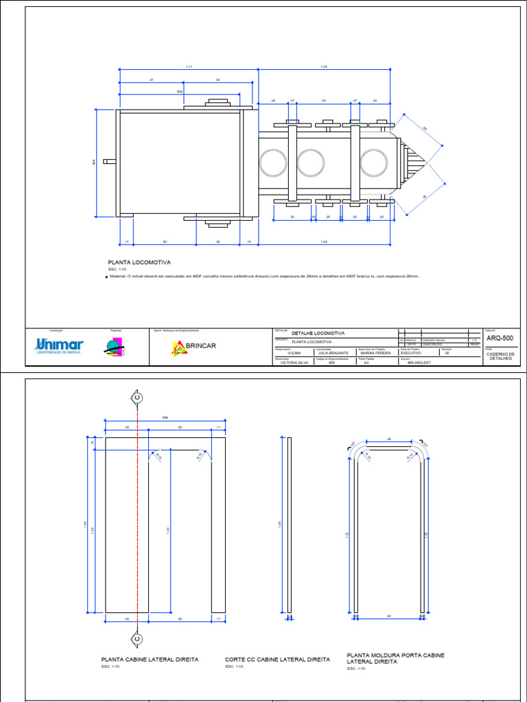 Pranchas Det. Mobiliario | PDF