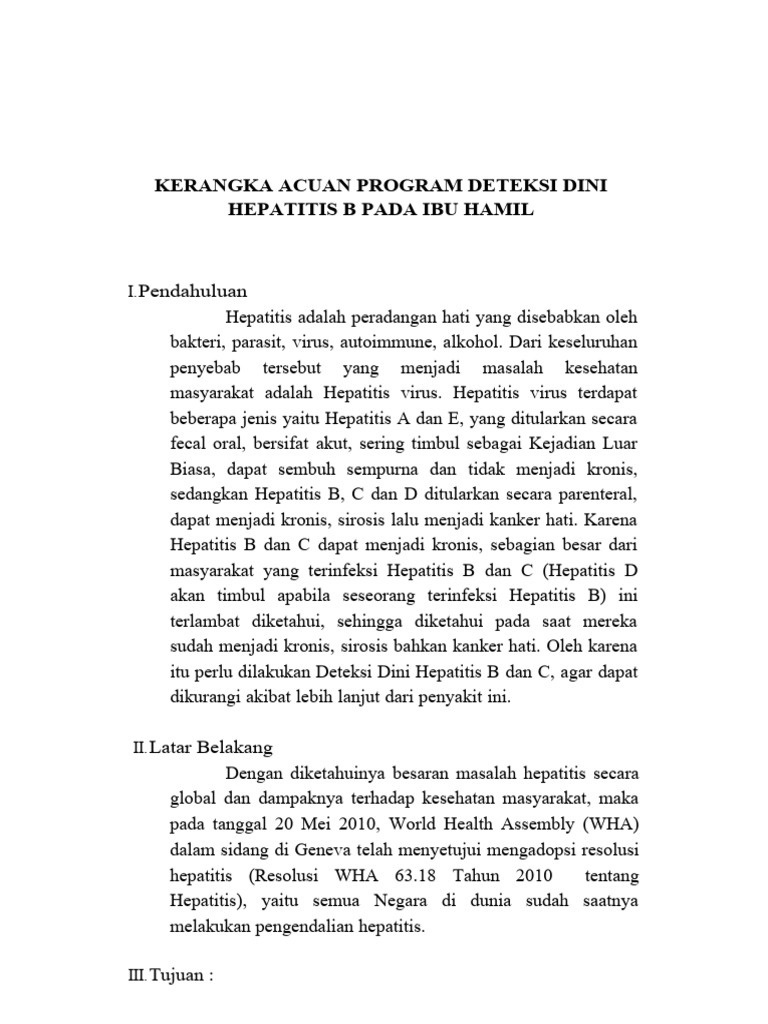 Kak Hepatitis B | PDF